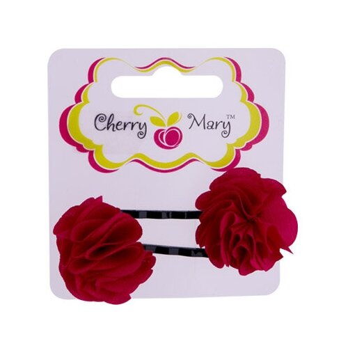 CHERRY MARY" Z3001 набор заколок для волос 2 ШТ. №02 розовый