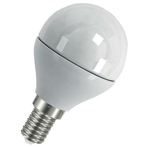 Лампа светодиодная LED 7 Вт E14 3000К 560Лм шарик 220 В (замена 60Вт) 4058075579620 LEDVANCE (2шт.)