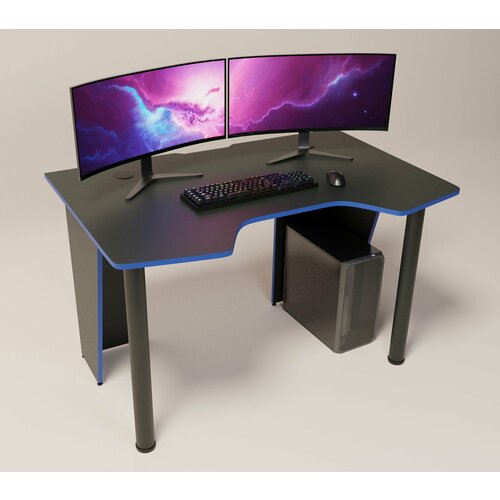 Игровой компьютерный стол FPS 120х78х73 Черно-синий