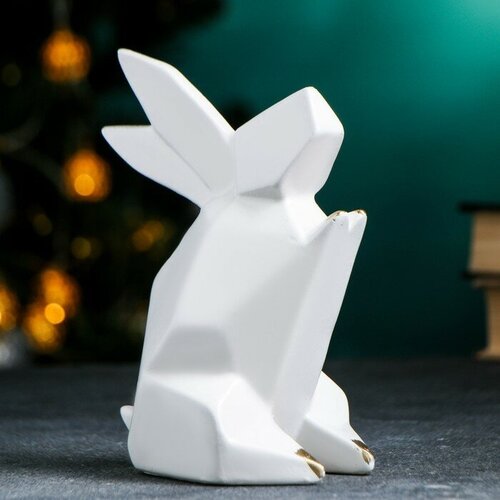 Хорошие сувениры Копилка "Заяц оригами" белый, 18 х13х10см