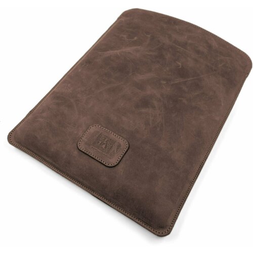 Кожаный чехол J.Audmorr для Macbook 14 Pro / Ноутбука 13,3"-14" (325 х 225 х 18 мм), коричневый, Newbridge 14 Brown