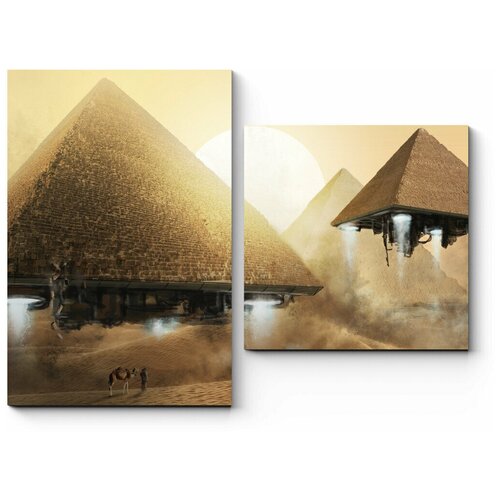 Модульная картина Секрет пирамид 80x60