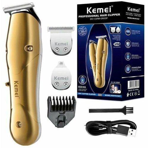 Триммер для волос Kemei Electric Shaver KM-PG1927 / Машинка для стрижки волос беспроводная
