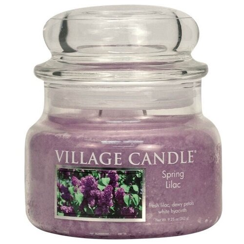 Ароматическая свеча Village Candle "Весенняя Сирень", малая средняя