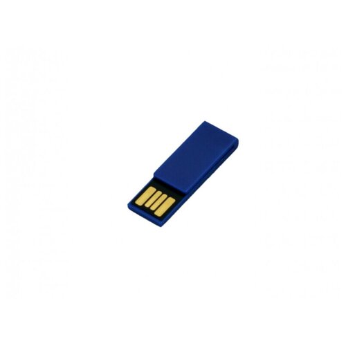 Пластиковая флешка зажим скрепка для нанесения логотипа (32 GB USB 2.0 Синий p_clip01 Flash drive модель 201 W)