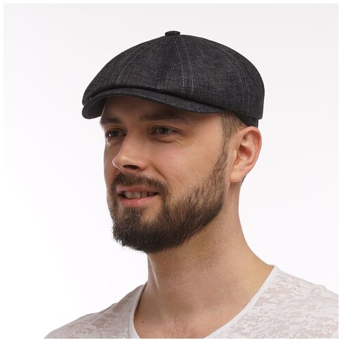 Кепка ALEKON Шелби, размер 56, серый