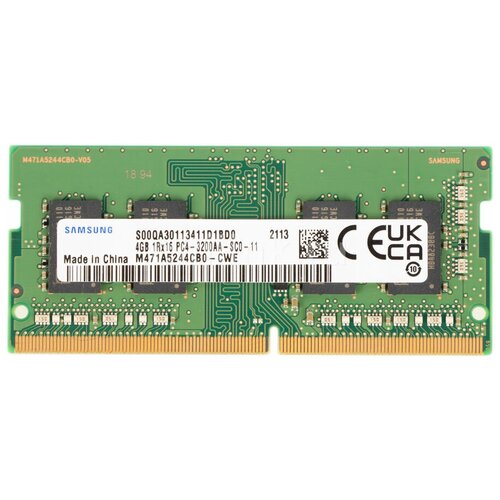 Оперативная память Samsung 4 ГБ DDR4 3200 МГц SODIMM CL17 M471A5244CB0-CWED