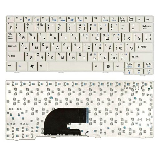 Клавиатура для ноутбука 9J. N9482.10R белая