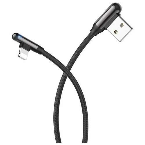 Дата-кабель Hoco U77 USB-Lightning, 1.2 м, черный
