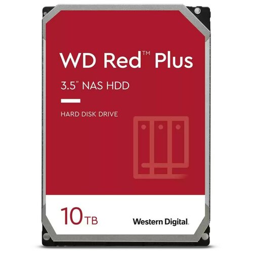 10 ТБ Внутренний жесткий диск Western Digital Red Plus 3.5" 7200 (WD101EFBX)