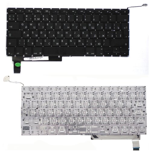Клавиатура для ноутбука Apple MacBook Pro 15 MD318 с SD, большой ENTER, Русская, Чёрная