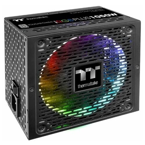 Блок питания Thermaltake Toughpower iRGB Plus (DIGITAL), 1050Вт, 140мм, черный, retail [ps-tpi-1050f2fdpe-1]