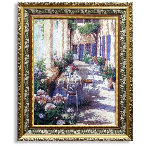 Гобеленовая картина "Итальянский дворик 7" 65х80 см