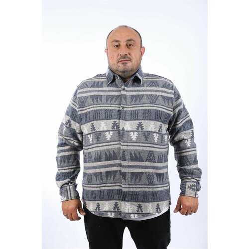 Рубашка MOCGRANDE, размер 10XL, синий