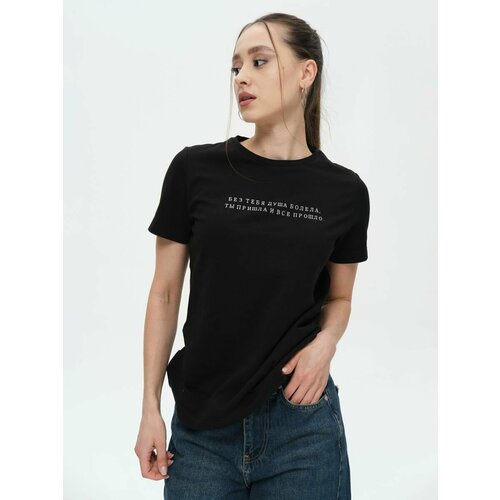 Футболка LI Футболка с принтом li Сlothes, размер S, черный