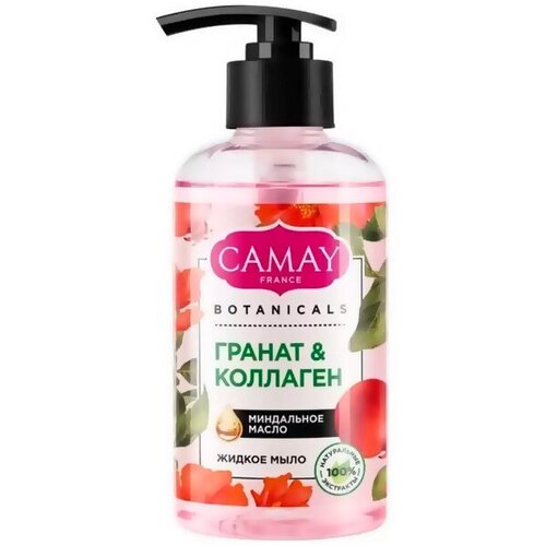 Набор из 3 штук Мыло жидкое CAMAY 280мл Цветы граната