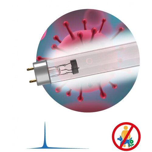 Лампа бактерицидная ультрафиолетовая ЭРА UV- С, 15 Вт, G13, трубка 45 см, 48972