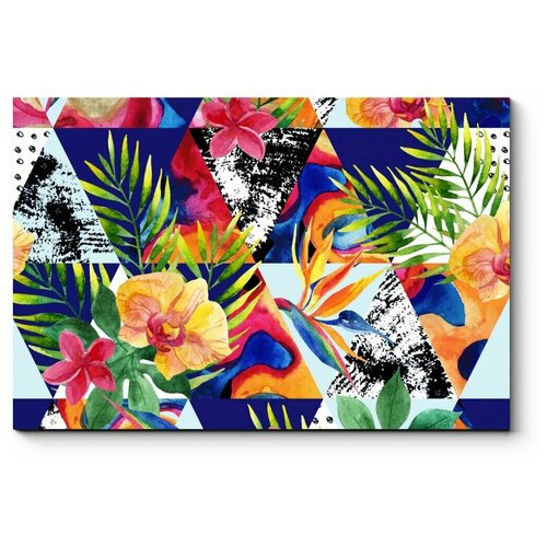 Модульная картина Цветущие тропики 70x47