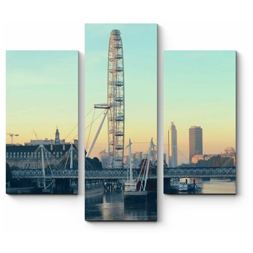 Модульная картина Чудесная панорама Лондона 120x108