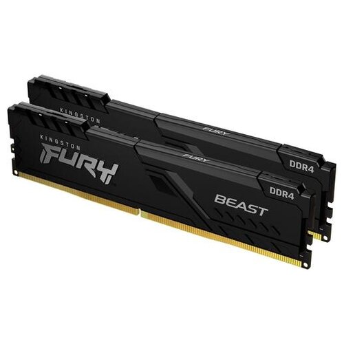 Оперативная память Kingston FURY Beast 16 ГБ (8 ГБ x 2 шт.) DDR4 3733 МГц DIMM CL19 KF437C19BBK2/16