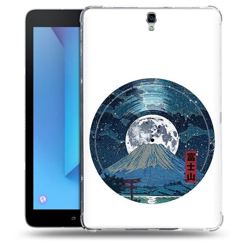 Чехол задняя-панель-накладка-бампер MyPads нарисованная виниловая гора с луной для Samsung Galaxy Tab S3 9.7 SM-T820/T825 противоударный