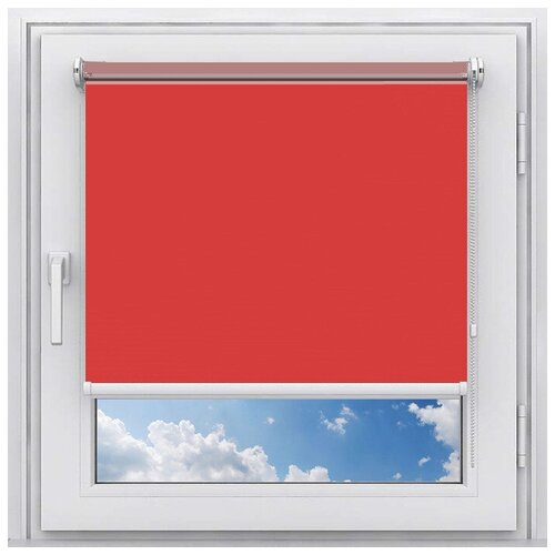 Рулонная штора Эко красный 120х180 см