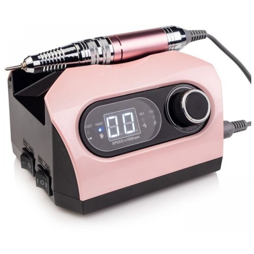 Аппарат для маникюра и педикюра Nail Drill ZS-717, 45000 об/мин, 1 шт., розовый
