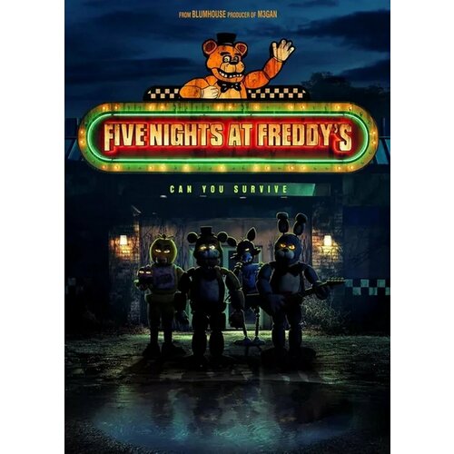 Плакат, постер Five Nights at Freddys, 2023. Пять ночей с Фредди на холсте, размер 21х30см