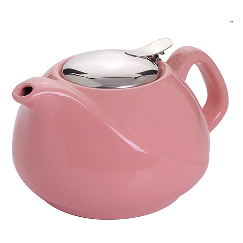 Чайник заварочный 750 мл. "Розовый " керамика