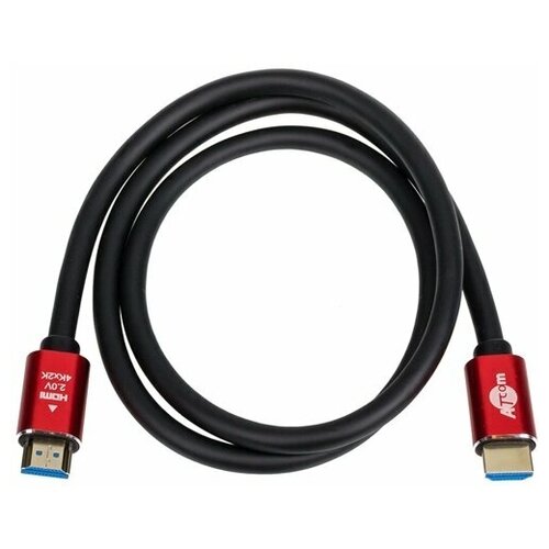 Кабель HDMI AT5941 ver 2.0 красно золотой М-М - 2 метра