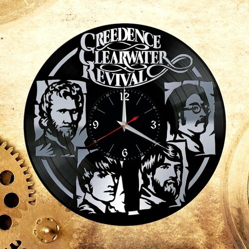 Настенные часы с группой Creedence, Криденс, Creedence Clearwater Revival, CCR, John Fogerty