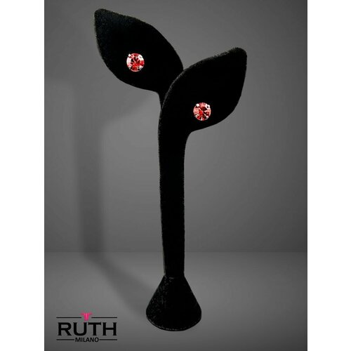 Серьги RUTH MILANO, искусственный камень, красный