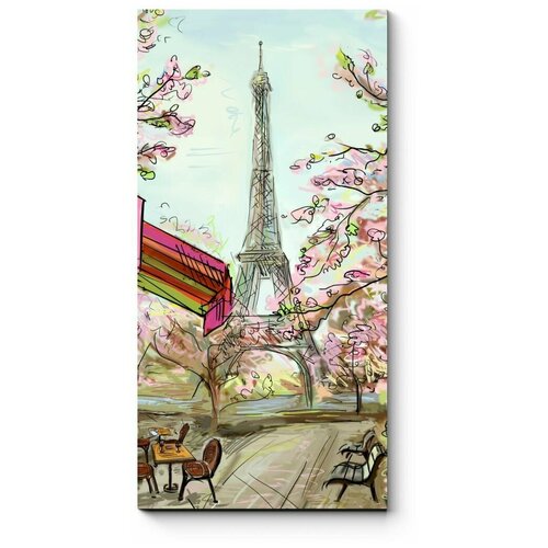 Модульная картина Весенний Париж30x60