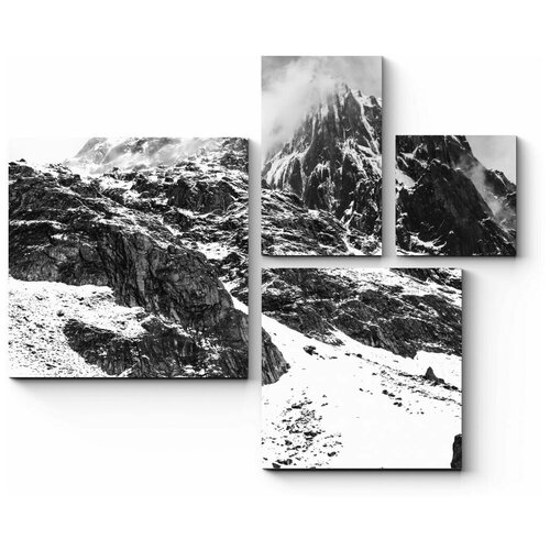 Модульная картина Неприступные горы 82x68