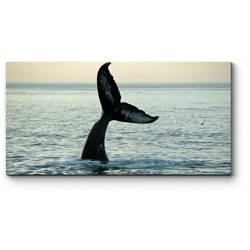 Модульная картина Прощание кита 80x40