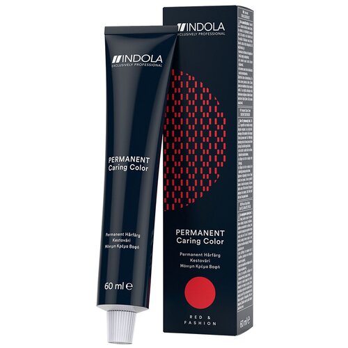 Indola Permanent Caring Color стойкая крем-краска для волос Red & Fashion, 5.60 светлый коричневый красный натуральный
