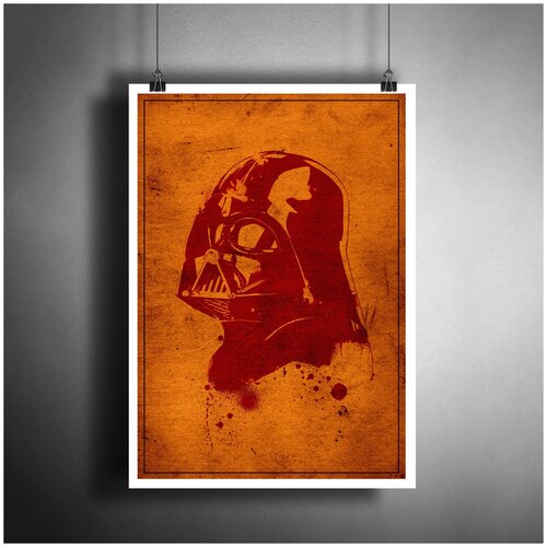 Постер плакат для интерьера Star Wars "Ретро Дарт Вейдер"/ Декор дома, офиса, комнаты A3 (297 x 420 мм)
