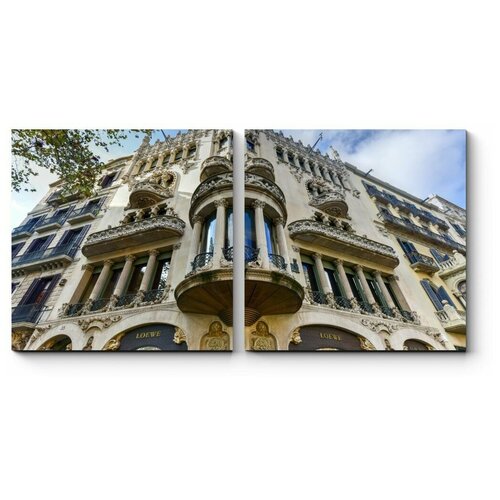 Модульная картина Неокласицизм в архитектуре Барселоны50x25