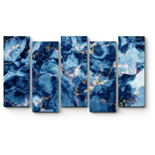 Модульная картина Синяя лава 140x81