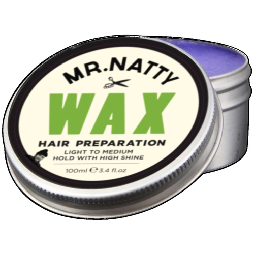 MR NATTY Воск Pomade Wax Hair Preparation, средняя фиксация, 100 мл, 100 г