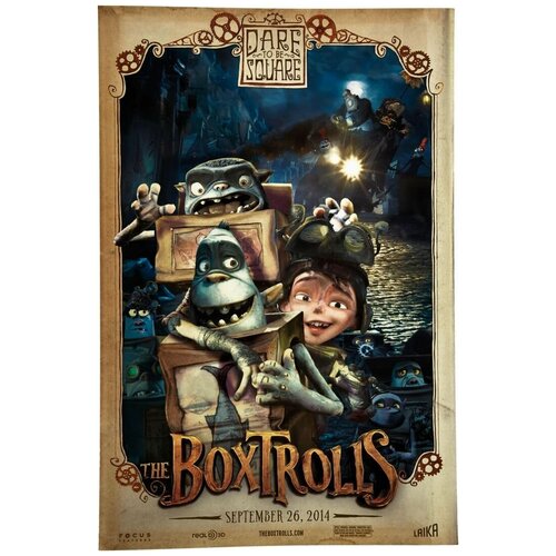 Плакат, постер на холсте The Boxtrolls/Семейка монстров/. Размер 30 х 42 см