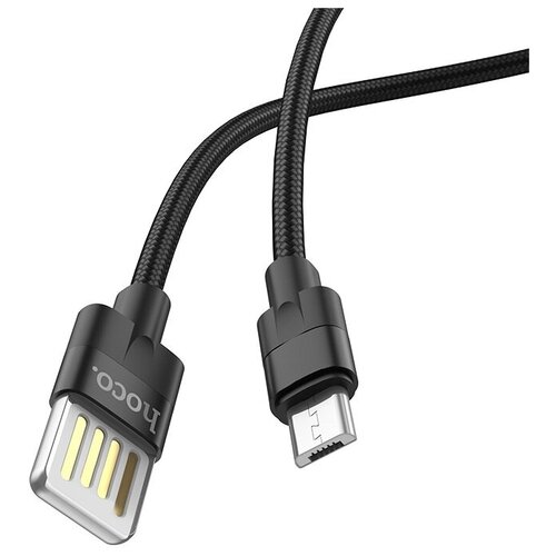 Кабель USB MicroUSB Hoco U55 оплетка нейлон черный