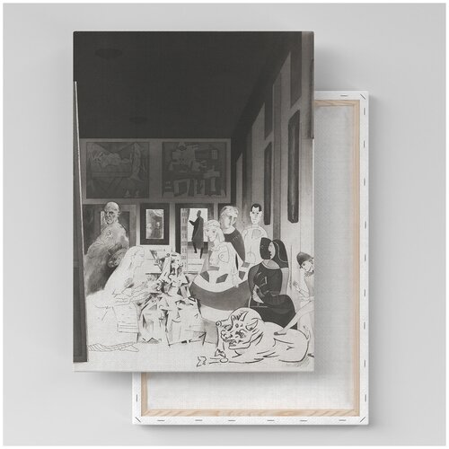 Картина на холсте с подрамником / Hamilton Richard - Picassos meninas / Гамильтон Ричард