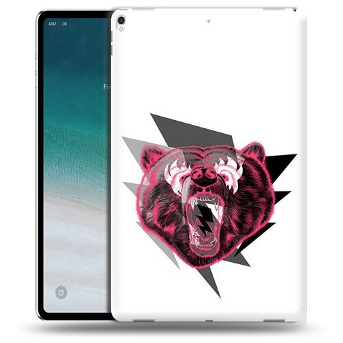 Чехол задняя-панель-накладка-бампер MyPads грозовой медведь для iPad Pro 12.9 (2018) A1895/A1983/A2014 противоударный