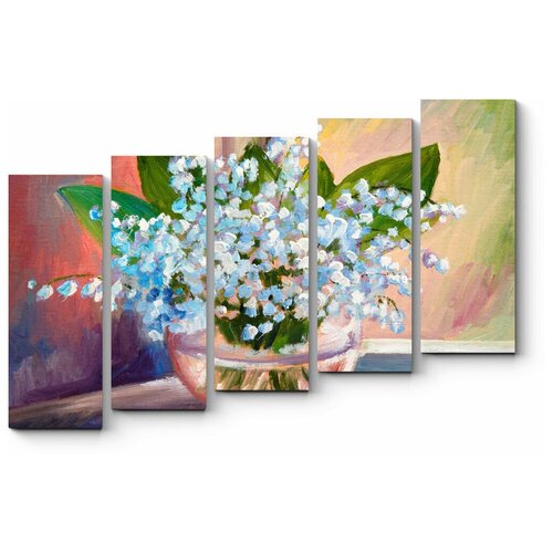 Модульная картина Весны прекрасные цветы 120x84