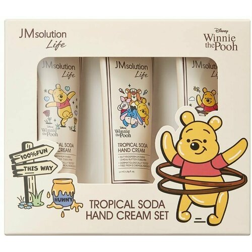 JMSolution Набор Кремов для рук "Тропическая Сода" (Винни Пух) LIFE DISNEY TROPICAL SODA HAND CREAM SET, 3 шт. * 50 мл.