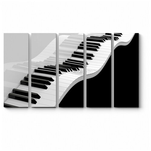 Модульная картина Черно-белая симфония 190x114