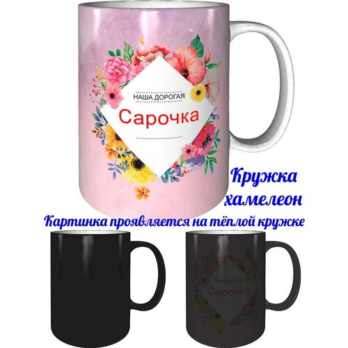 Кружка Сарочка самая лучшая - с проявление картинки от тепла