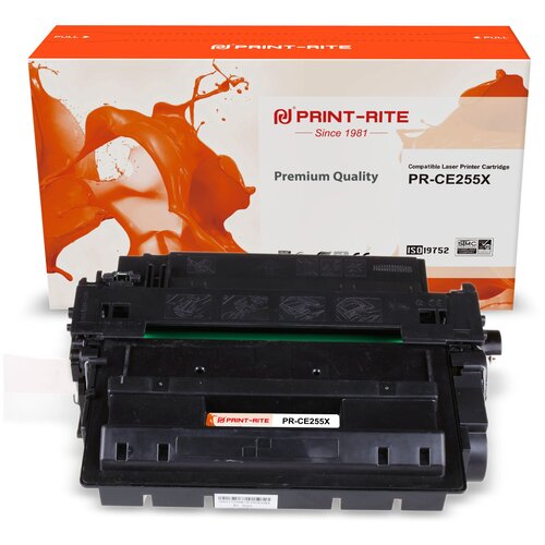 Картридж лазерный Print-Rite TFHAPHBPU1J PR-CE255X CE255X black ((12500стр.) для HP LJ P3015) (PR-CE255X)
