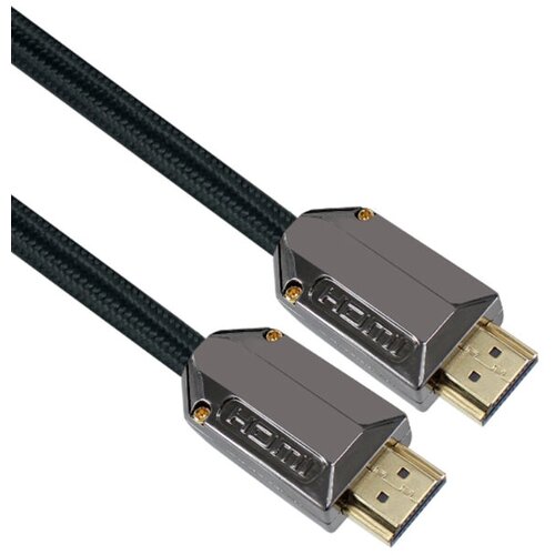 Кабель HDMI, v.2.0 4К/60HZ 18Gbps, усиленный, 1.0 м, Musta